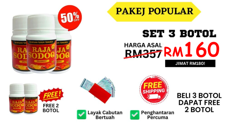 PAKEJ KLIMAX (5 BOTOL) – Sodoq Seperti Raja